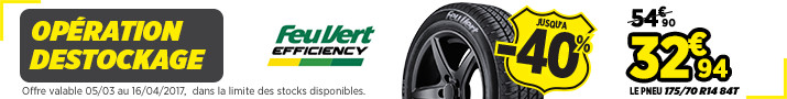 Pneu FEU VERT pas cher FEU VERT - Achat pneus auto pas chers
