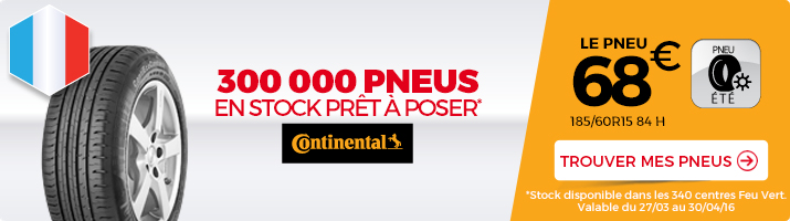 Pneu pas cher FEU VERT - Achat pneus auto pas chers