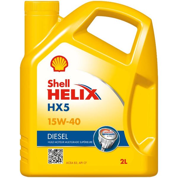 Huile moteur SHELL Helix Super Diesel 15W40 2L - Feu Vert